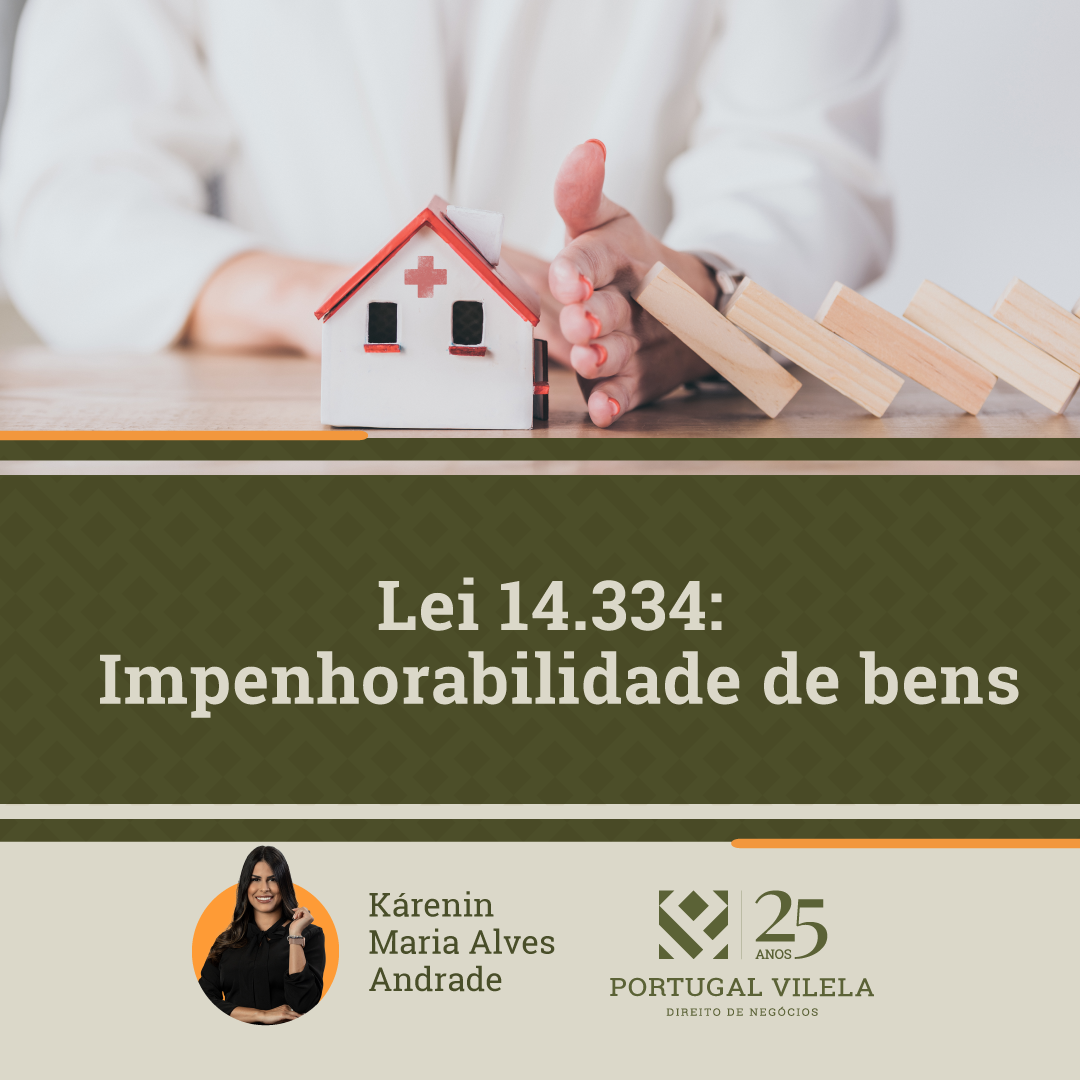 Lei 14.334: Impenhorabilidade de bens - Portugal Vilela